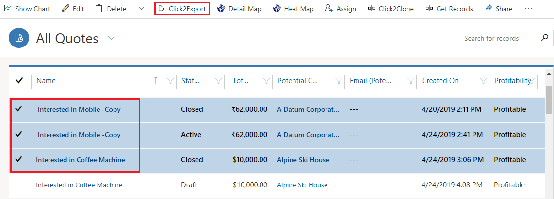 Export Multiple Records In Single Report Microsoft Dynamics 365 Crm Tips And Tricks