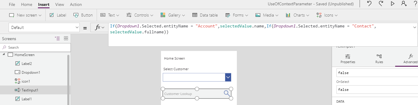 Create Customer Lookup In Powerapps Using Data Context Dynamics 365