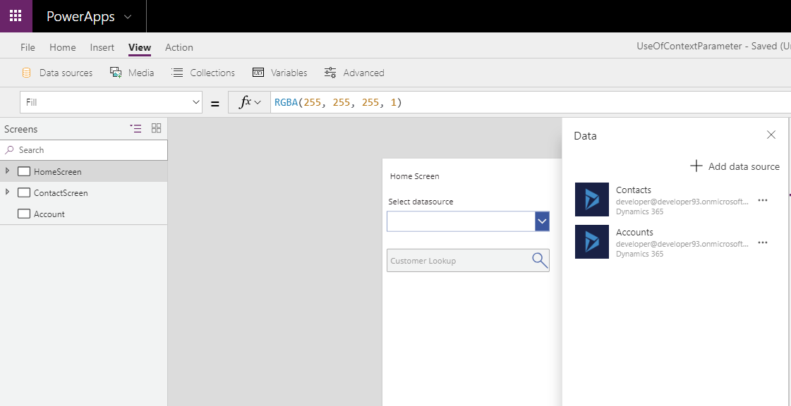 Create Customer Lookup In Powerapps Using Data Context Dynamics 365