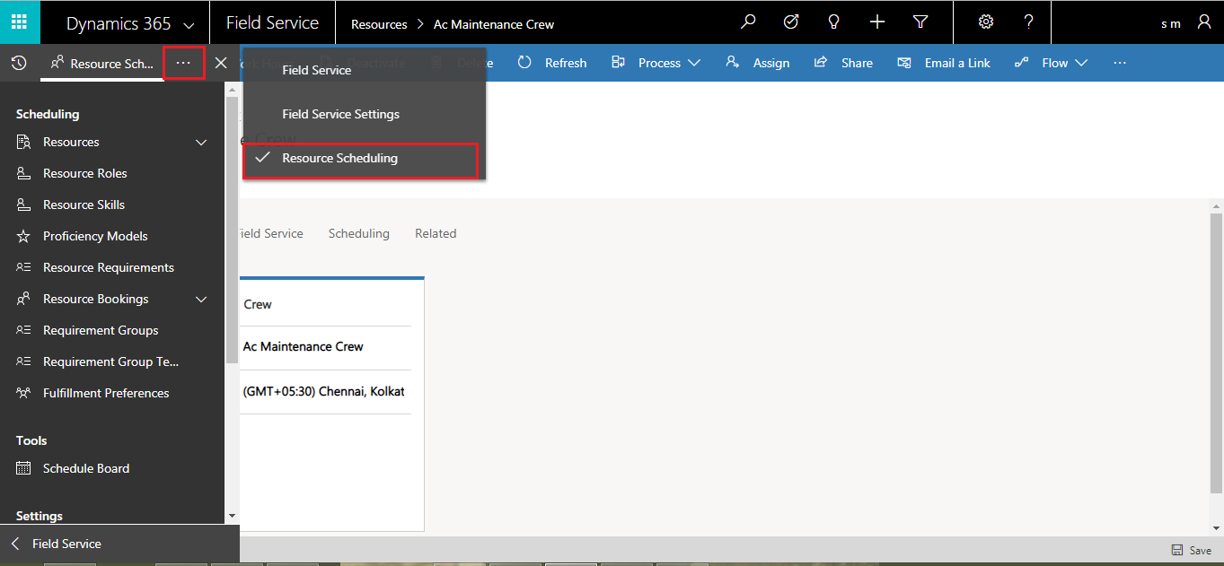 Scheduling Multiple Resource for a Work Order using Crew in Dynamics ... Scheduling Multiple Resource for a Work Order using Crew in Dynamics ...