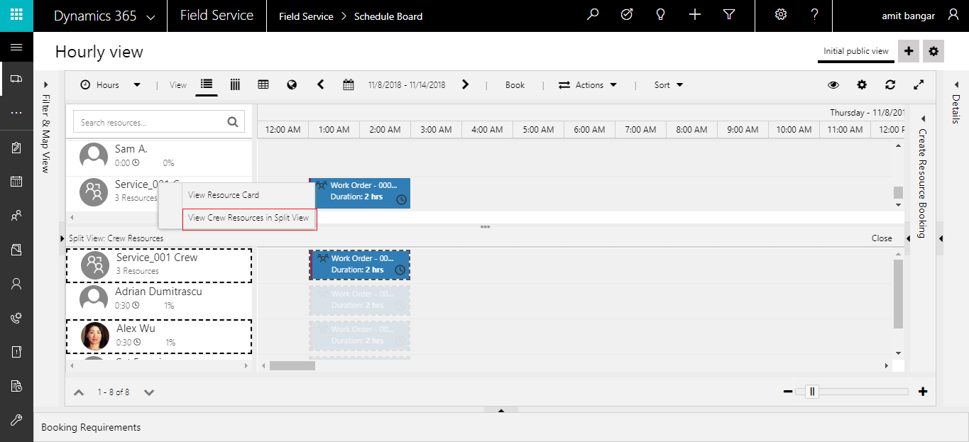 Scheduling Multiple Resource for a Work Order using Crew in Dynamics ... Scheduling Multiple Resource for a Work Order using Crew in Dynamics ...