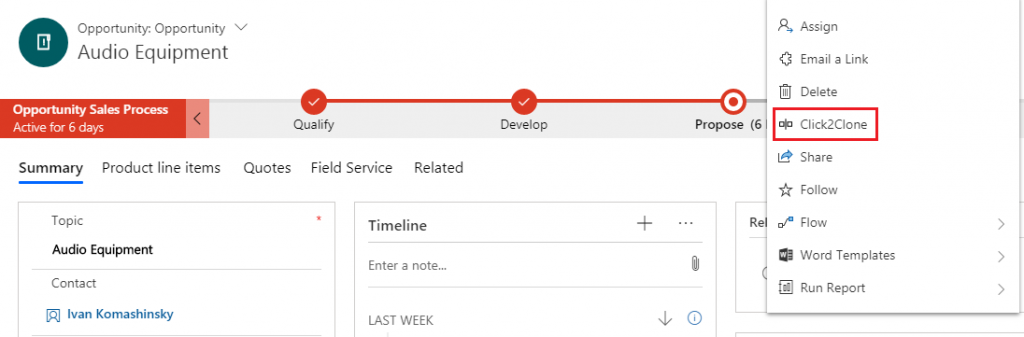 Set References for Source Record and Cloned Record - Microsoft Dynamics 365 CRM Tips and Tricks