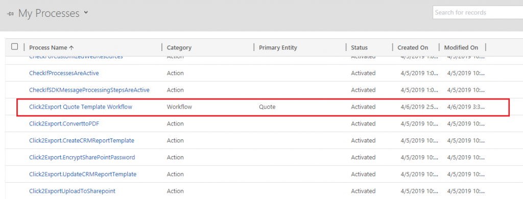 Use Click2export Workflow To Export Dynamics Crm Word Templates Microsoft Dynamics 365 Crm 
