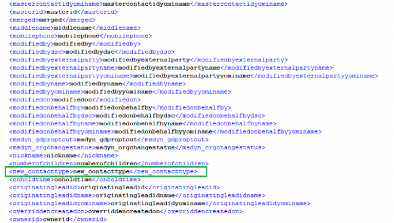 Add Fields In Xml Mapping Of Existing Word Template Used In Dynamics
