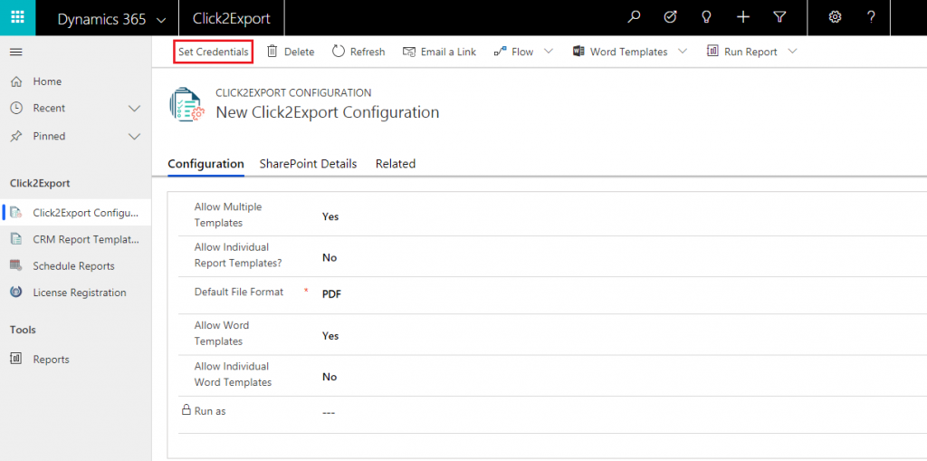 Click2Export Schedule Reports Configuration - Microsoft Dynamics 365 CRM Tips and Tricks