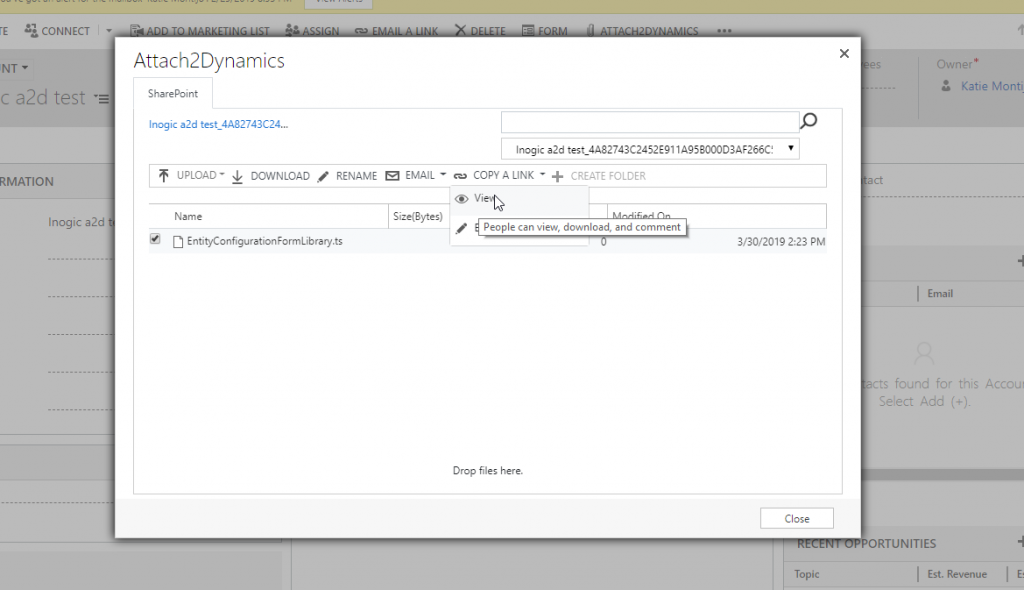 Attach2Dynamics tricks – Unable to create anonymous link of file in SharePoint within Dynamics ...