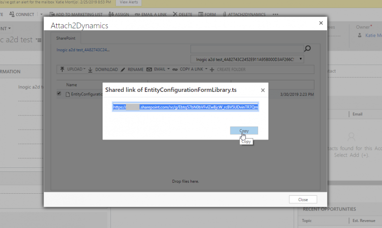 Attach2Dynamics tricks – Unable to create anonymous link of file in SharePoint within Dynamics ...