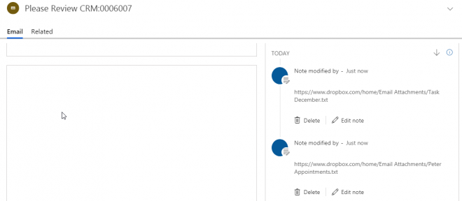 Copy/Move Email attachments to SharePoint, Dropbox or Azure Blob Storage from within Dynamics ...