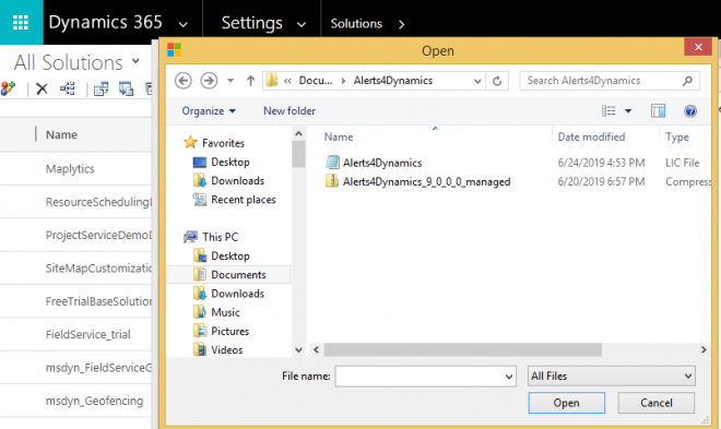 Installing Alerts4Dynamics Solution - Microsoft Dynamics 365 CRM Tips and Tricks
