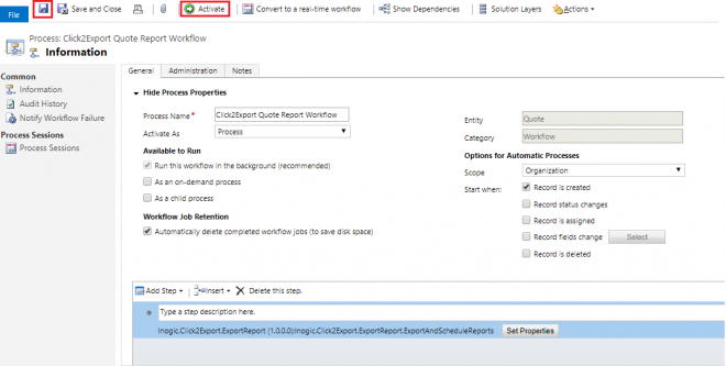 Use Click2export Workflow To Export Dynamics Crm Report Templates Microsoft Dynamics 365 Crm