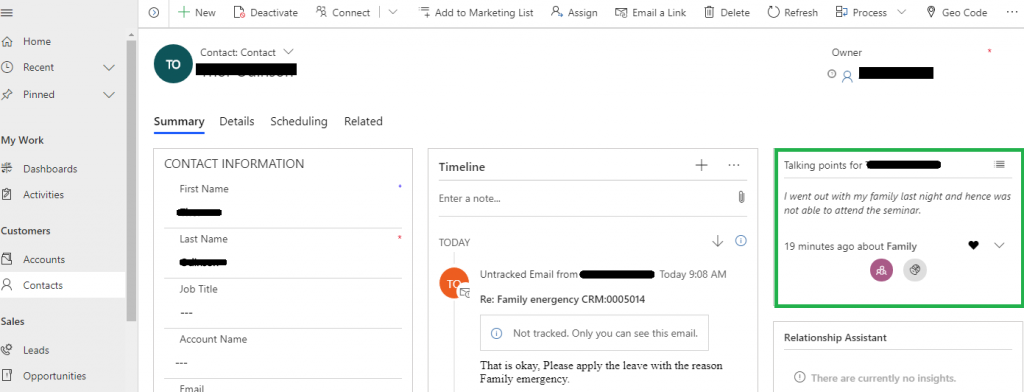 How To Enable And Use Connection Insights Feature In Dynamics 365 Crm Microsoft Dynamics 365