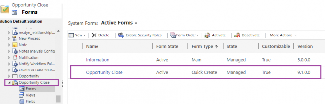 Customization of Opportunity Close dialog box in Dynamics 365 ...