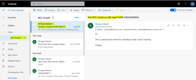 How To Track The Bcc Emails In Dynamics 365 Crm Microsoft Dynamics 365 Crm Tips And Tricks