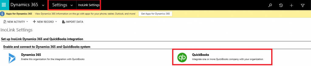 Sync Data from Dynamics 365 CRM to QuickBooks and vice versa by using Option Set - Microsoft ...