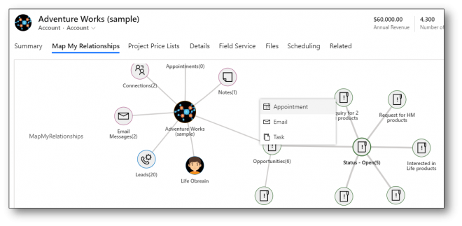 Map My Relationships – A smart way to visualize Dynamics 365 CRM Entity ...