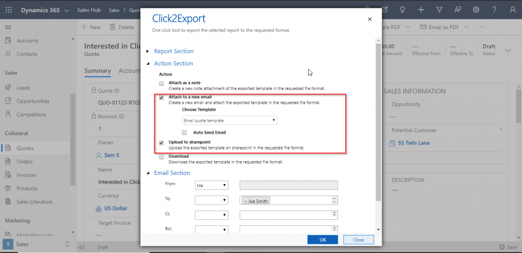 Webinar 1 Click To Export Schedule Email Attach As Note Or Upload Dynamics 365 Crm Reports
