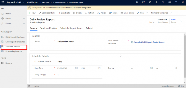 Webinar – 1 Click to export, schedule, email, attach as note or upload Dynamics 365 CRM reports ...
