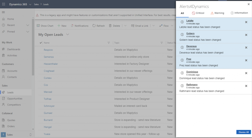 Creating Event Based Alerts Microsoft Dynamics 365 Crm Tips And Tricks
