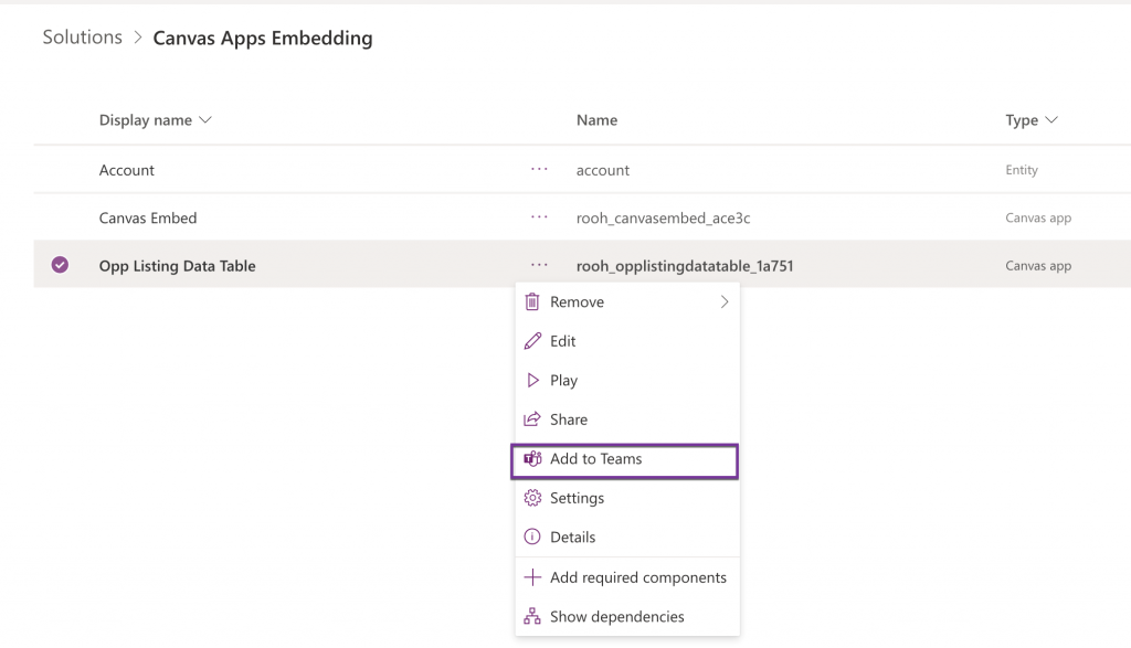 Embedding Canvas Power Apps to Microsoft Teams - Microsoft Dynamics 365 ...