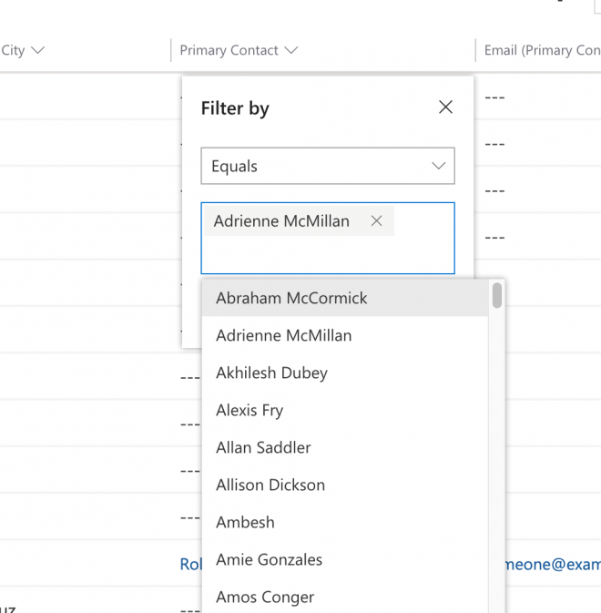 New filter conditions now available for view columns with 2020 Release Wave 1 – PowerApps ...