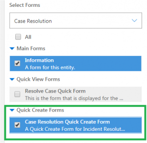Ability to customize Case Resolution Form now available with 2020 ...