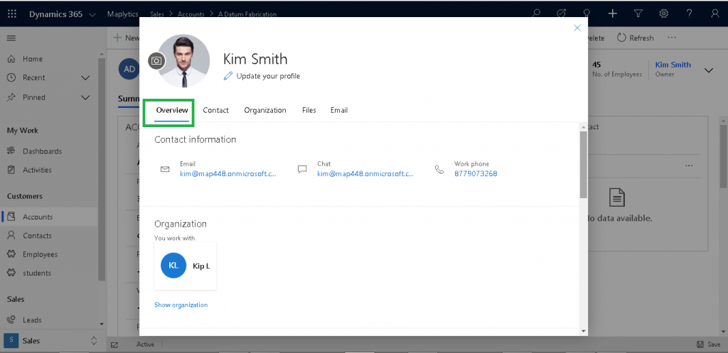 How To View Contact And Owner Details In Dynamics 365 Crm Record Microsoft Dynamics 365 Crm
