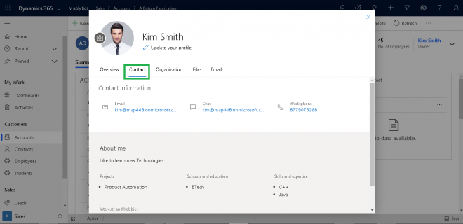 How to view Contact and Owner details in Dynamics 365 CRM record ...