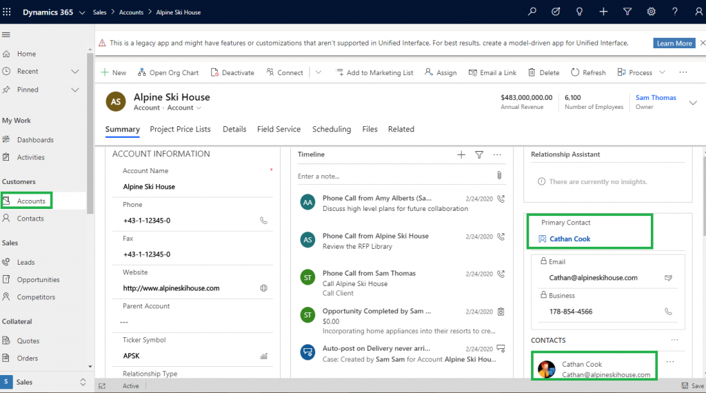 How To View Contact And Owner Details In Dynamics 365 Crm Record Microsoft Dynamics 365 Crm