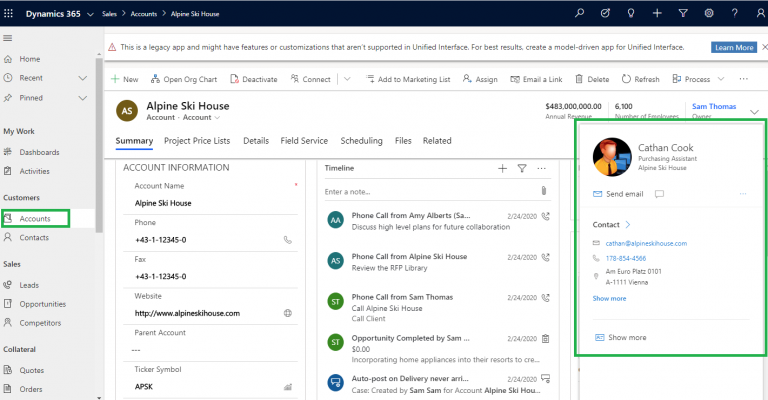 How to view Contact and Owner details in Dynamics 365 CRM record ...