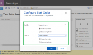 How to sort view by multiple columns using PowerApps - Microsoft Dynamics 365 CRM Tips and Tricks