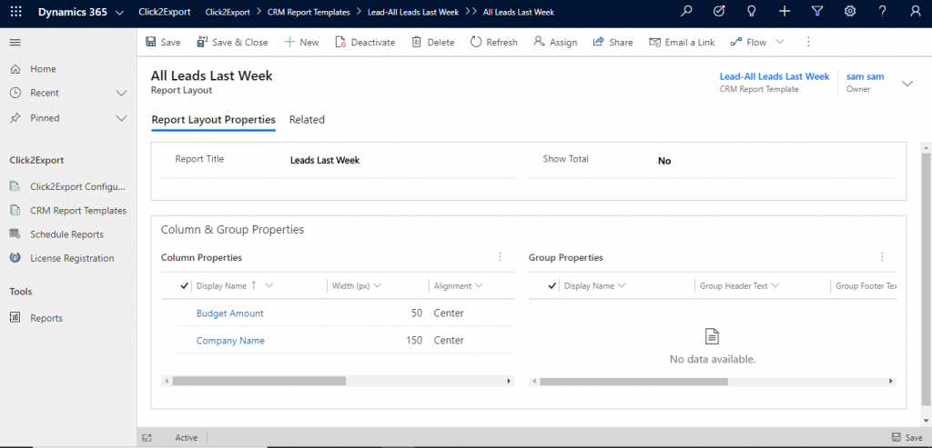 1 Click To Export And Auto Send Dynamics 365 Crm Views In Tabular Form To Target Users With Pre