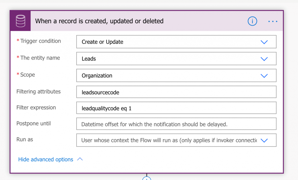 Microsoft Power Automate Flow Trigger Conditions And Cds Filter Expressions Explained Microsoft