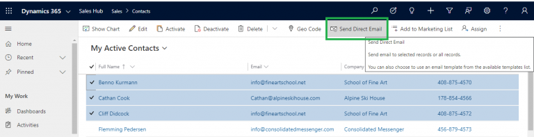 Enable “Send Direct Email” button in Unified Interface - Microsoft Dynamics 365 CRM Tips and Tricks