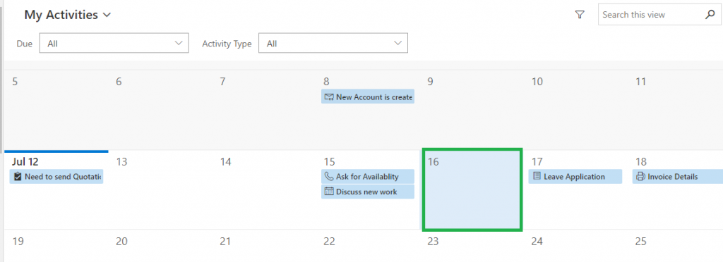 Create, View, Find and Manage records easily using Enhanced Calendar ...