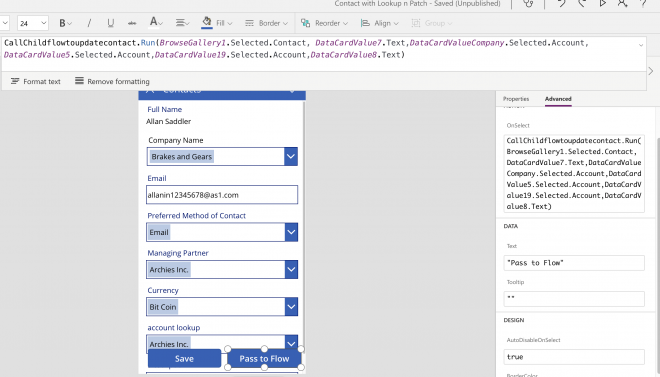 Working With Complex Data Types In Canvas Apps Using Common Data Service Current Connector