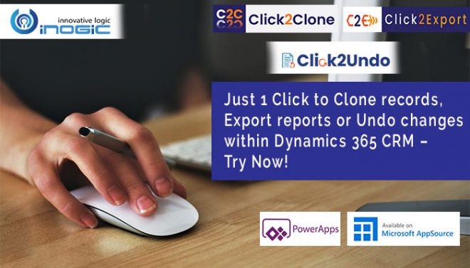 Just 1 Click to Clone records, Export reports or Undo changes within Dynamics 365 CRM – Try Now ...