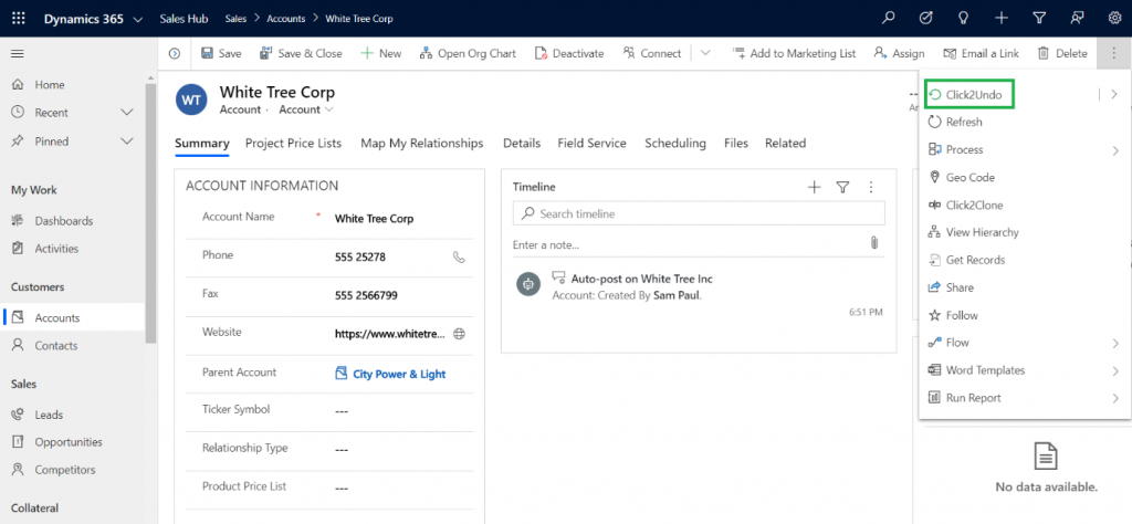 1 Click Is All You Need To Undo And Restore Dynamics 365 Crm Records