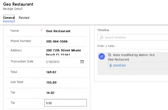 How To Use Receipt Processor Ai Builder In Canvas App Microsoft Dynamics 365 Crm Tips And Tricks