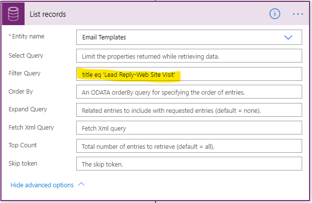 Power Automate: Send an email using the Email Template Power Automate: Send an email using the Email Template
