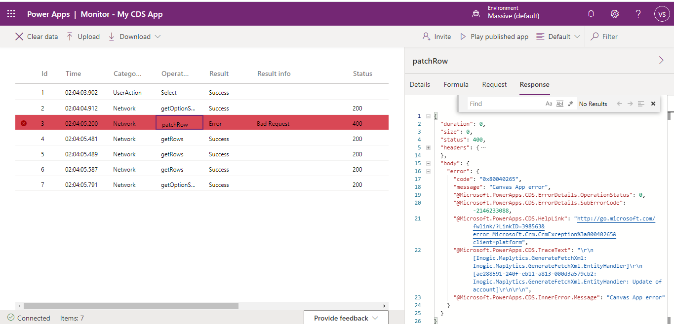 Debugging an app with canvas app Monitor-7 - Microsoft Dynamics 365 CRM ... Debugging an app with canvas app Monitor-7 - Microsoft Dynamics 365 CRM ...
