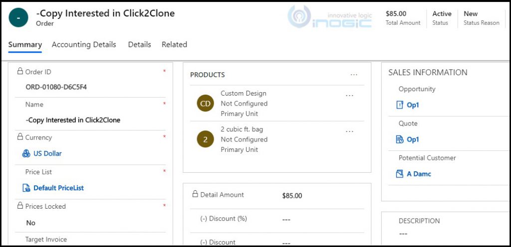 Cloning a Record in Dynamics 365 CRM – It’s a Matter of 1 Click! - Microsoft Dynamics 365 CRM ...