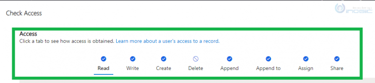 Check Access To A Dynamics 365 Crm Record Using ‘check Access Button