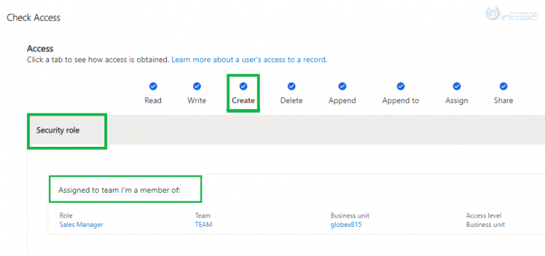 Check Access To A Dynamics 365 Crm Record Using ‘check Access Button