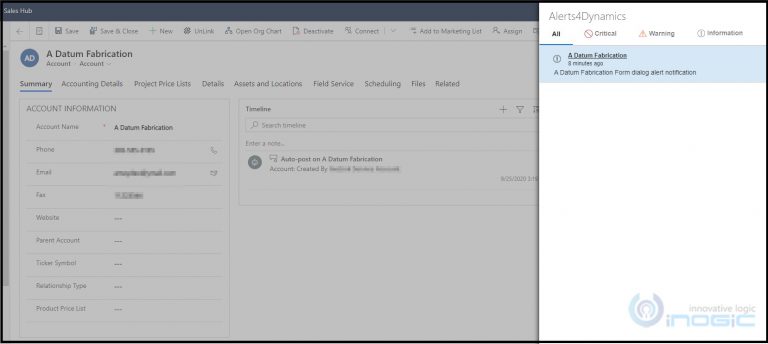 Create Alerts And Notifications In Dynamics 365 Crm For Task Event Or