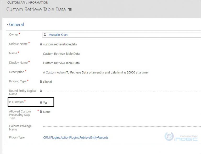 Create Custom Function using Custom API in Dynamics 365 CRM - Microsoft ...