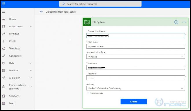 Automate a process to pick files from the on-premises network and ...