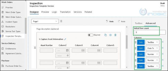 Matrix Dynamic Component within Inspections for Dynamics 365 Field ...