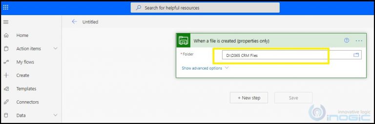 Automate a process to pick files from the on-premises network and upload them to Dynamics 365 CE ...