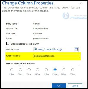 Retrieving data and displaying icons on Dynamics 365 view columns ...