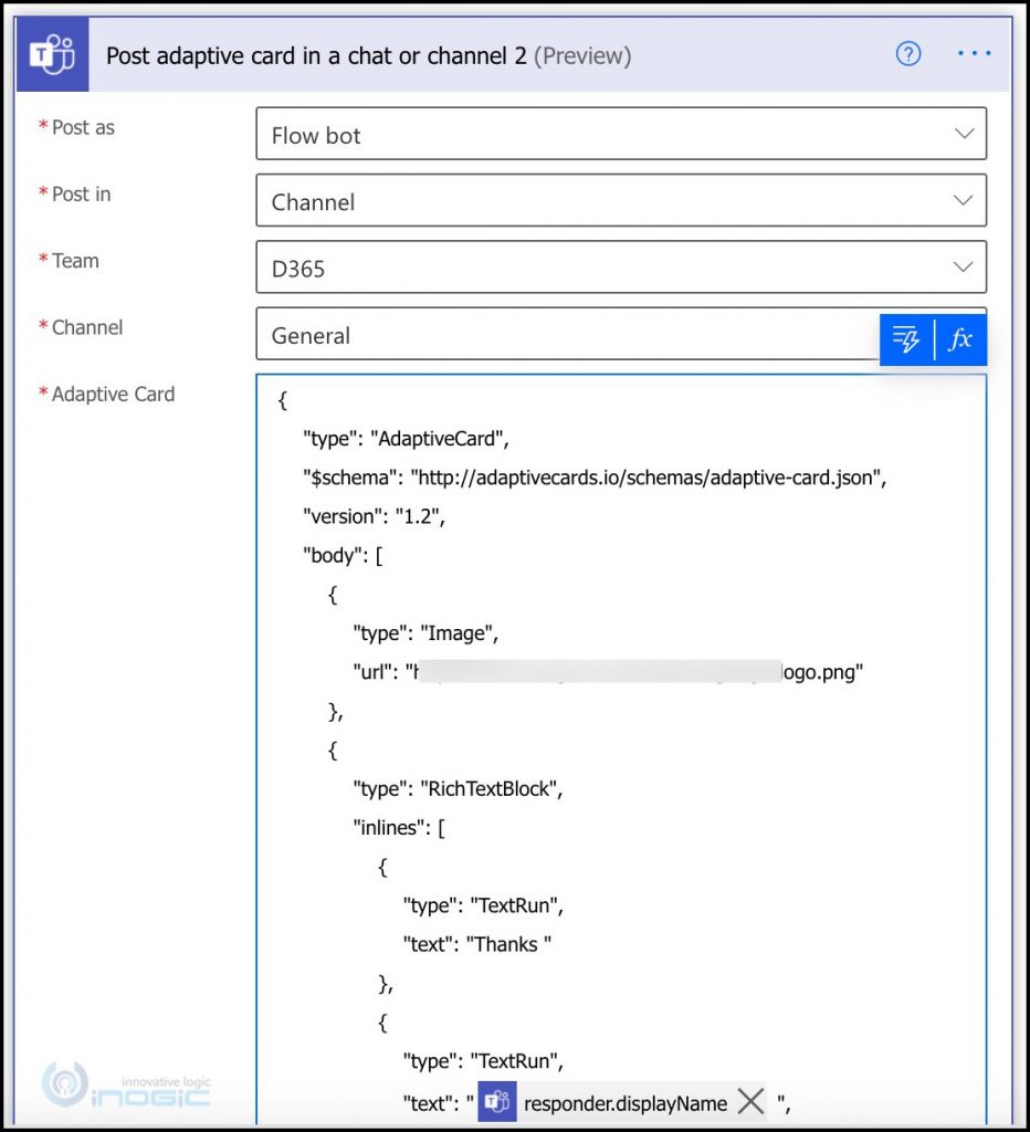 Actionable messages in Microsoft Teams with Adaptive Cards using Power ...